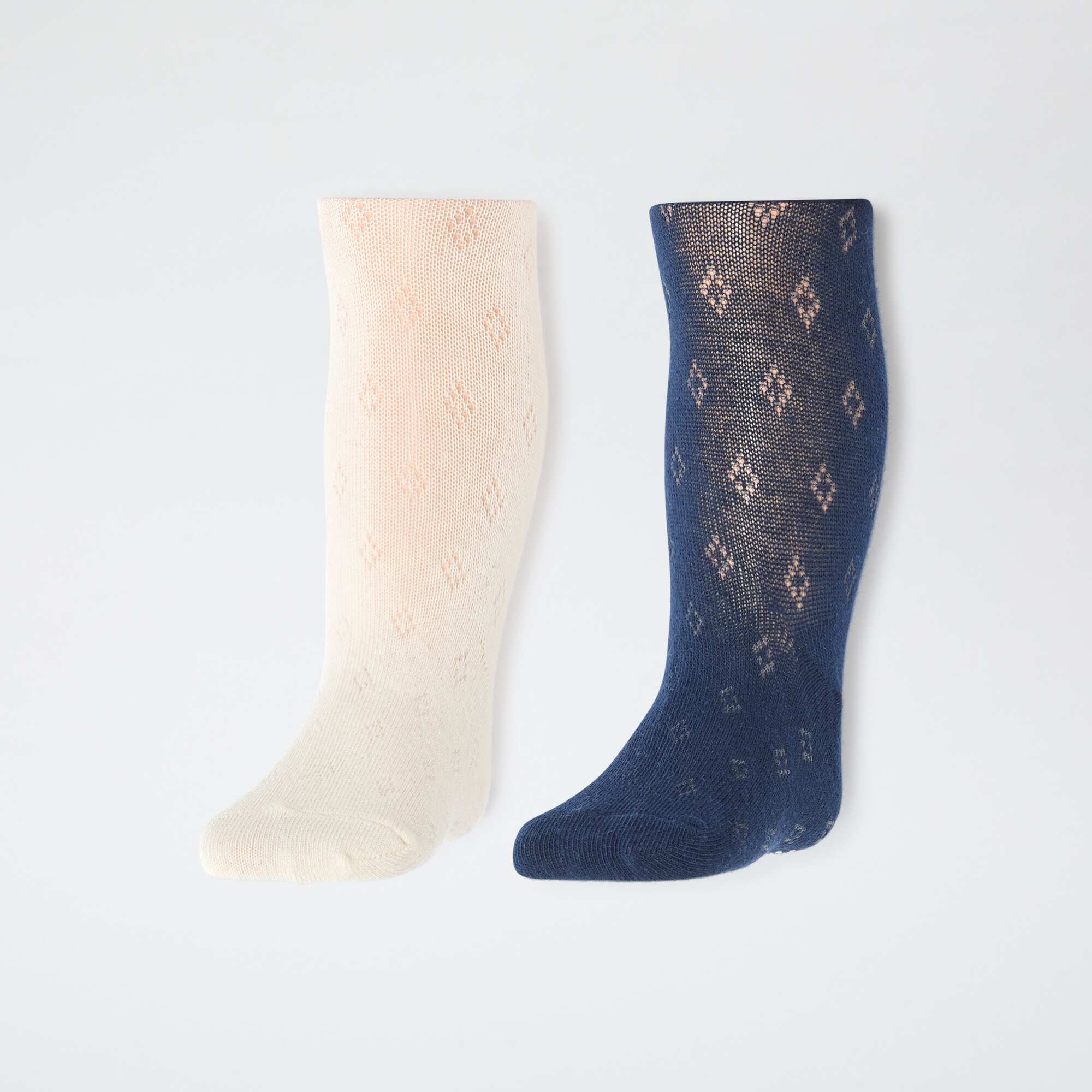 Lot de 2 paires de collants chauds pointelle NOIR – Kiabi Tunisie